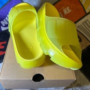 UGG | Shoes | Ugg Womens Jella Clear Slide Sunny Yellow Jelly Sandal ...